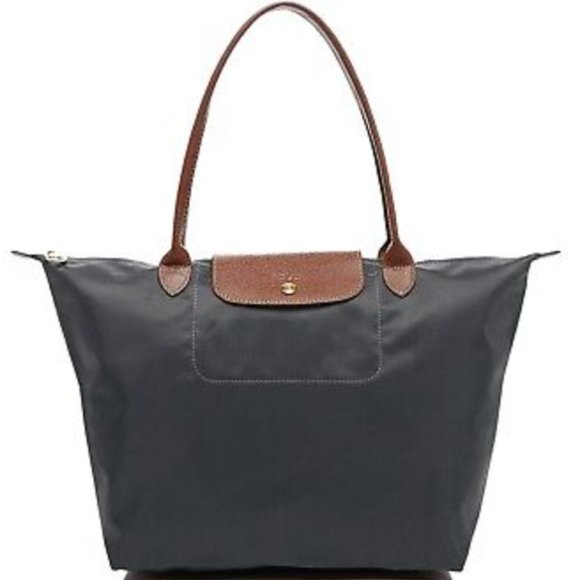 Longchamp | Bags | Longchamp Large Le Pliage Tote Grey | Poshmark